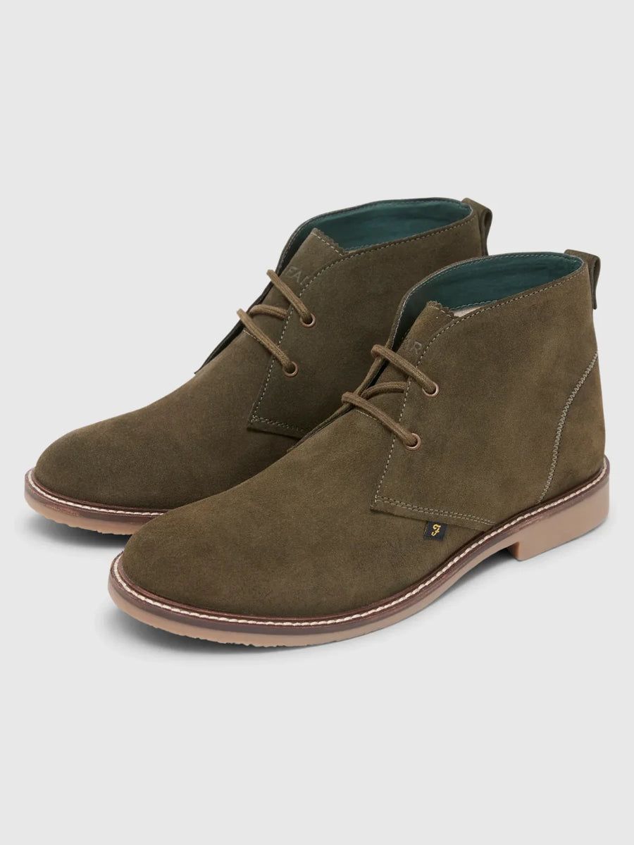 Farah F7FF0008 Briggs desert boot in Olive– mitchellsmenswear